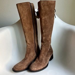 Born | Shoes | Born Cotto Suede Lace Up Back Tall Boots | Poshmark